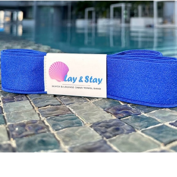 Bath | Lay Stay Blue Lounge Chair Towel Band | Poshmark